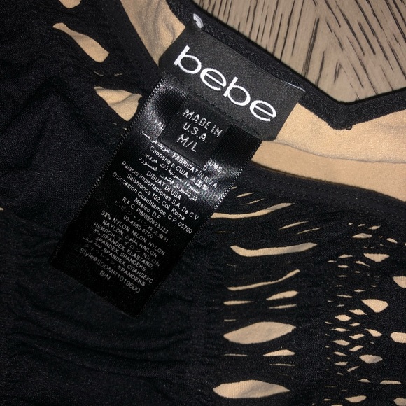 bebe | Dresses | Bebe Mesh Dress Ml Only Wore Once | Poshmark